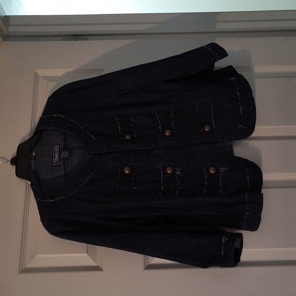 Baccini | Jackets & Coats | Baccini Jean Jacket With Brass Buttons ...